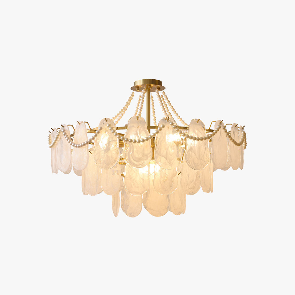 Kirsten chandelier color temperature switchable pearl & glass, ∅50/60 ...